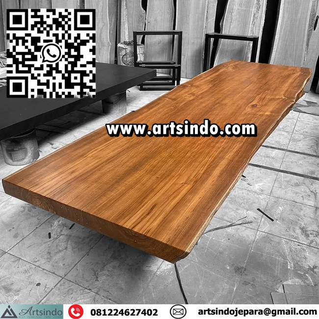 Papan Kayu Jati Solid Untuk Meja Makan dan Meeting . Arts Indo Furniture Jepara - Arts Indo ...